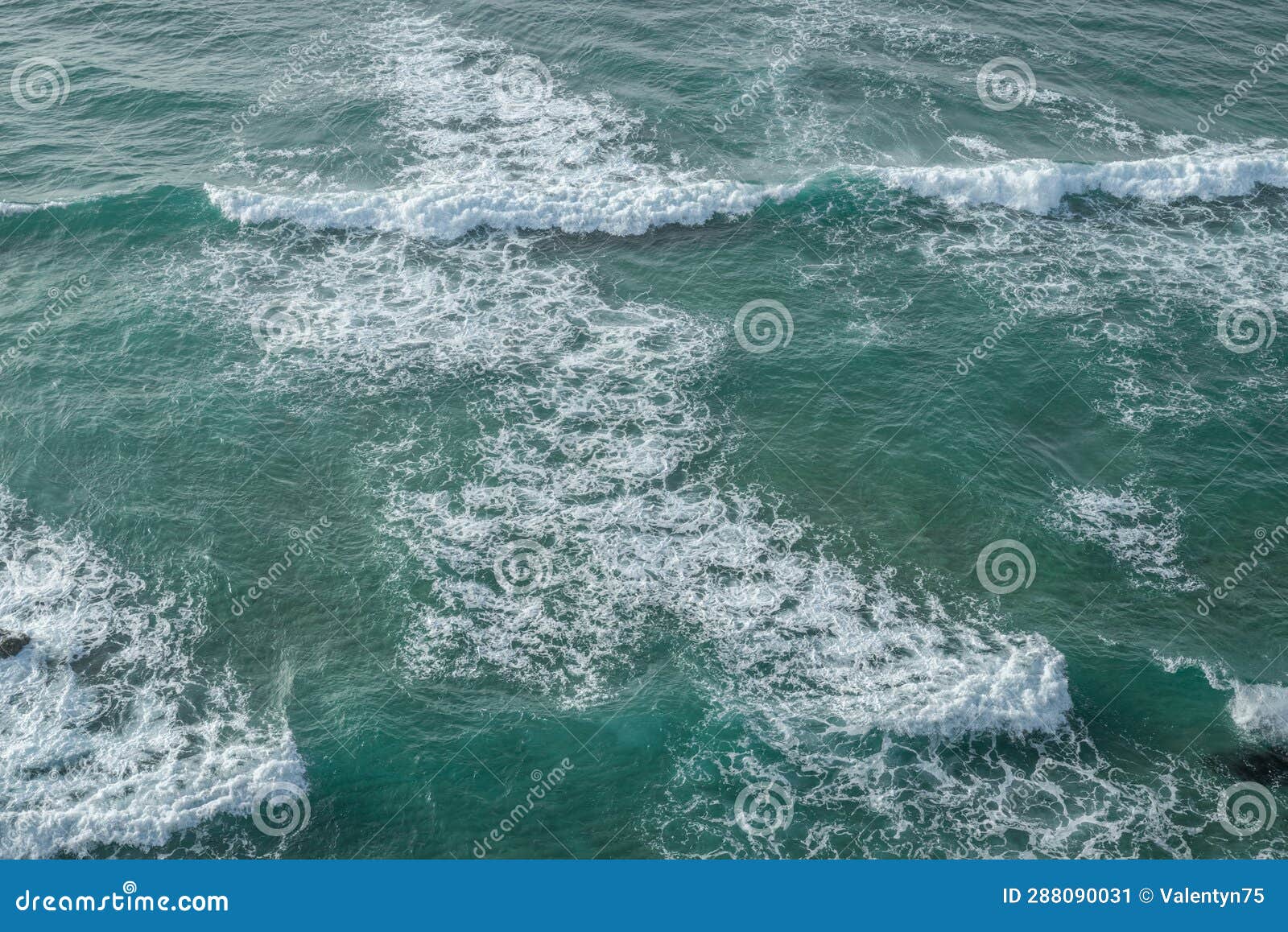 Ocean Foamy Pattern on Water Surface. Top View Stock Image - Image of pattern, rocky: 288090031