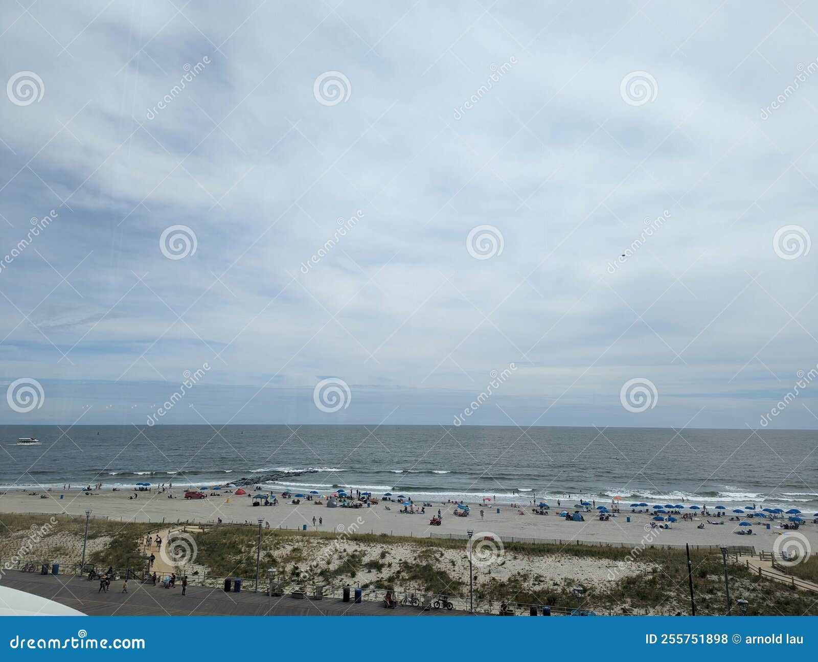 Ocean front view beach stock photo. Image of ocean, shore - 255751898