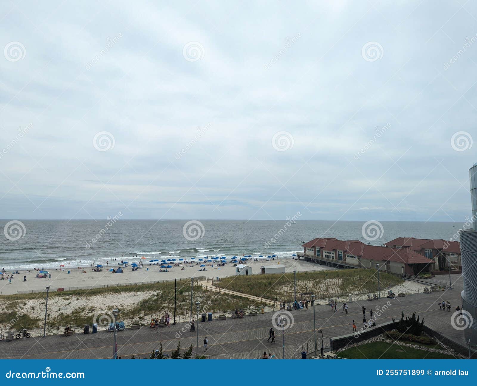 Ocean front view beach stock image. Image of stadium - 255751899