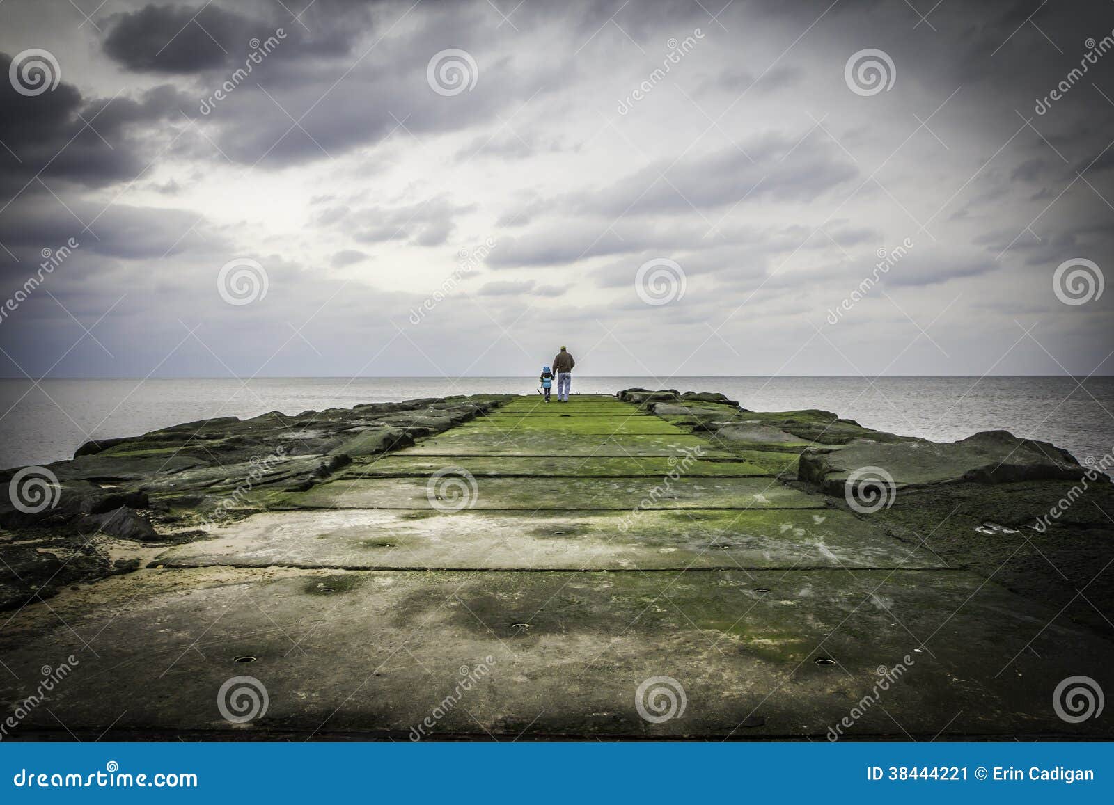 Ocean Grove Jetty stock image. Image of blue, father - 38444221
