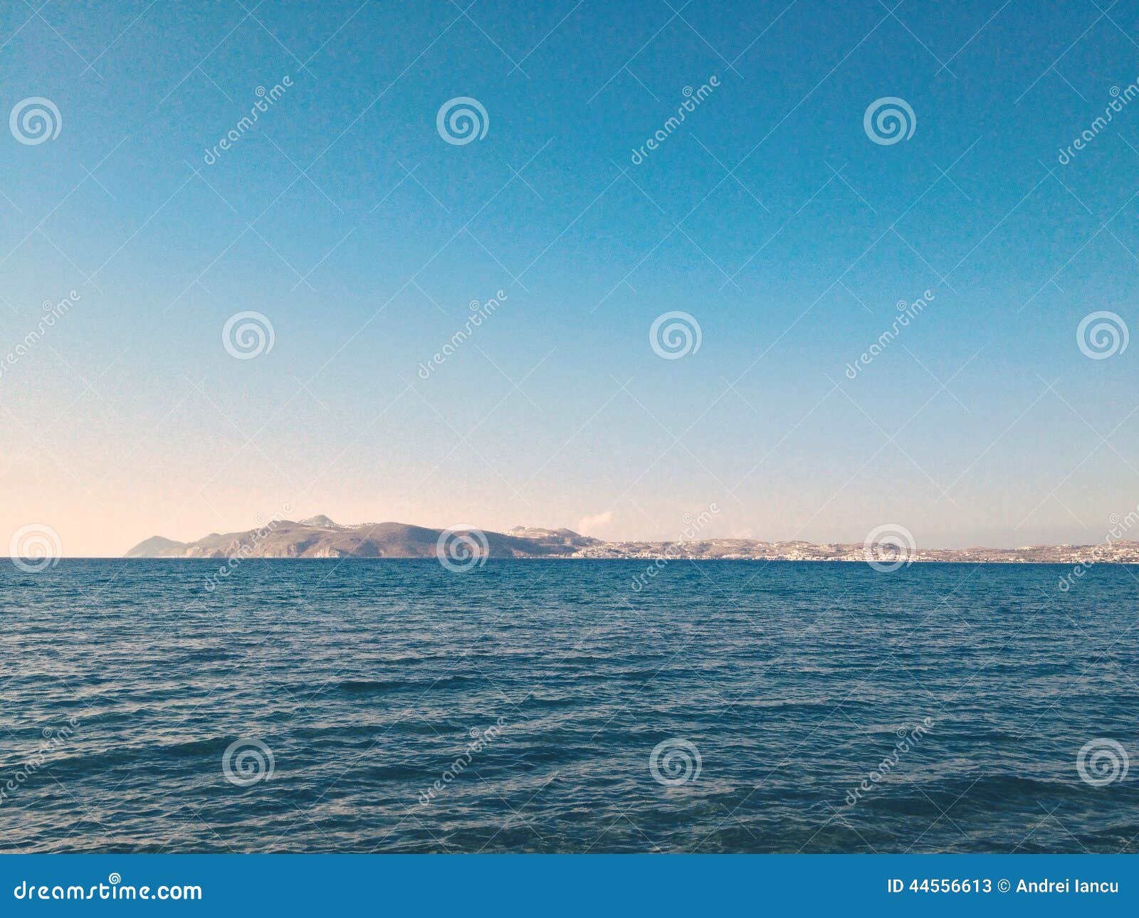 Ocean horizon stock image. Image of calm, ocean, land - 44556613