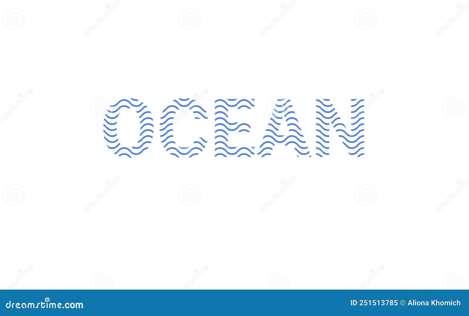 The ocean stock illustration. Illustration of advertising - 251513785