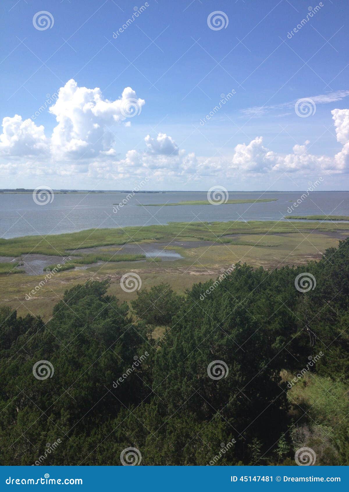 Ocean inlet stock image. Image of inlet, beautiful, flat - 45147481