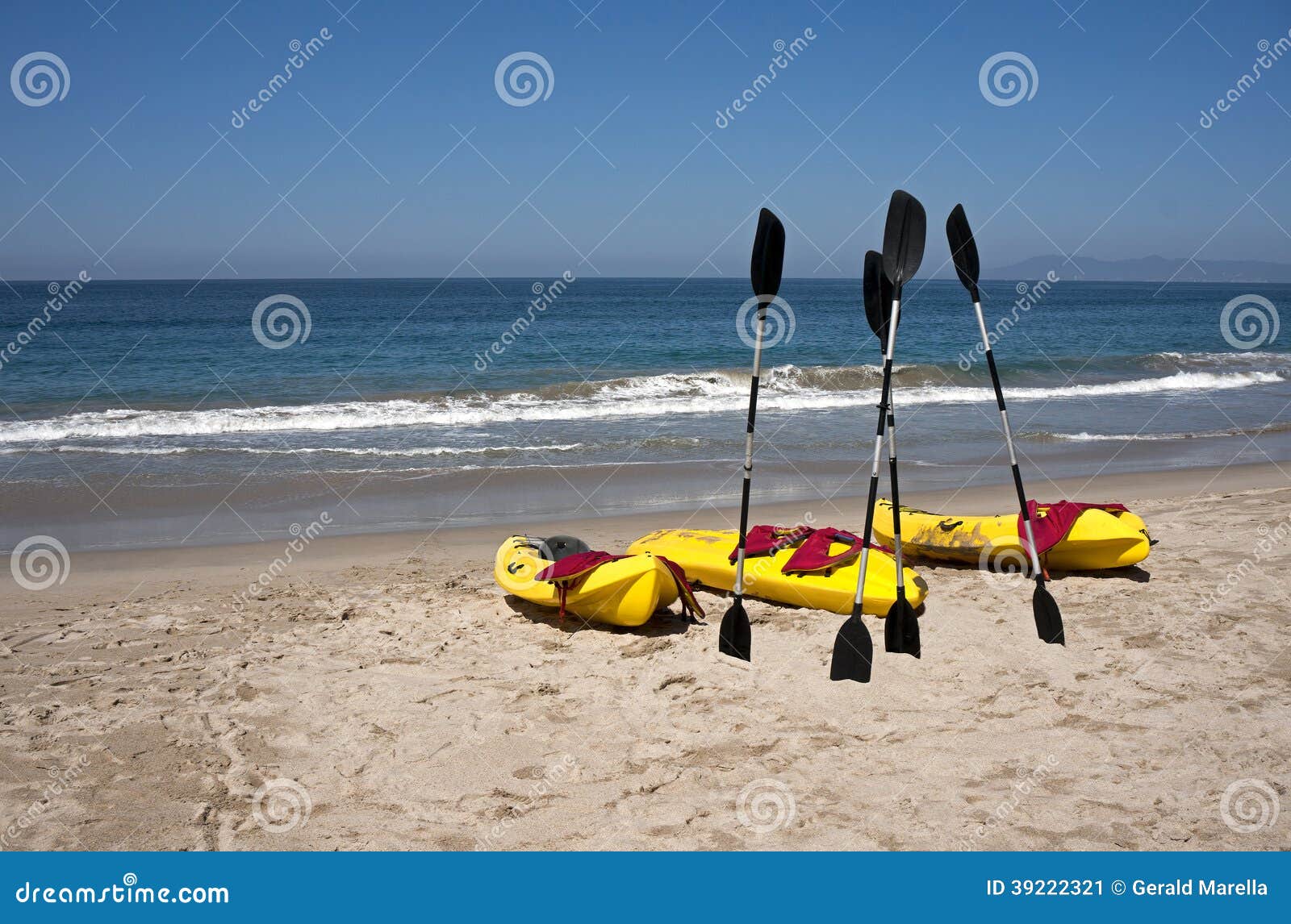 Ocean Kayaks Beach Surf stock image. Image of vallarta - 39222321