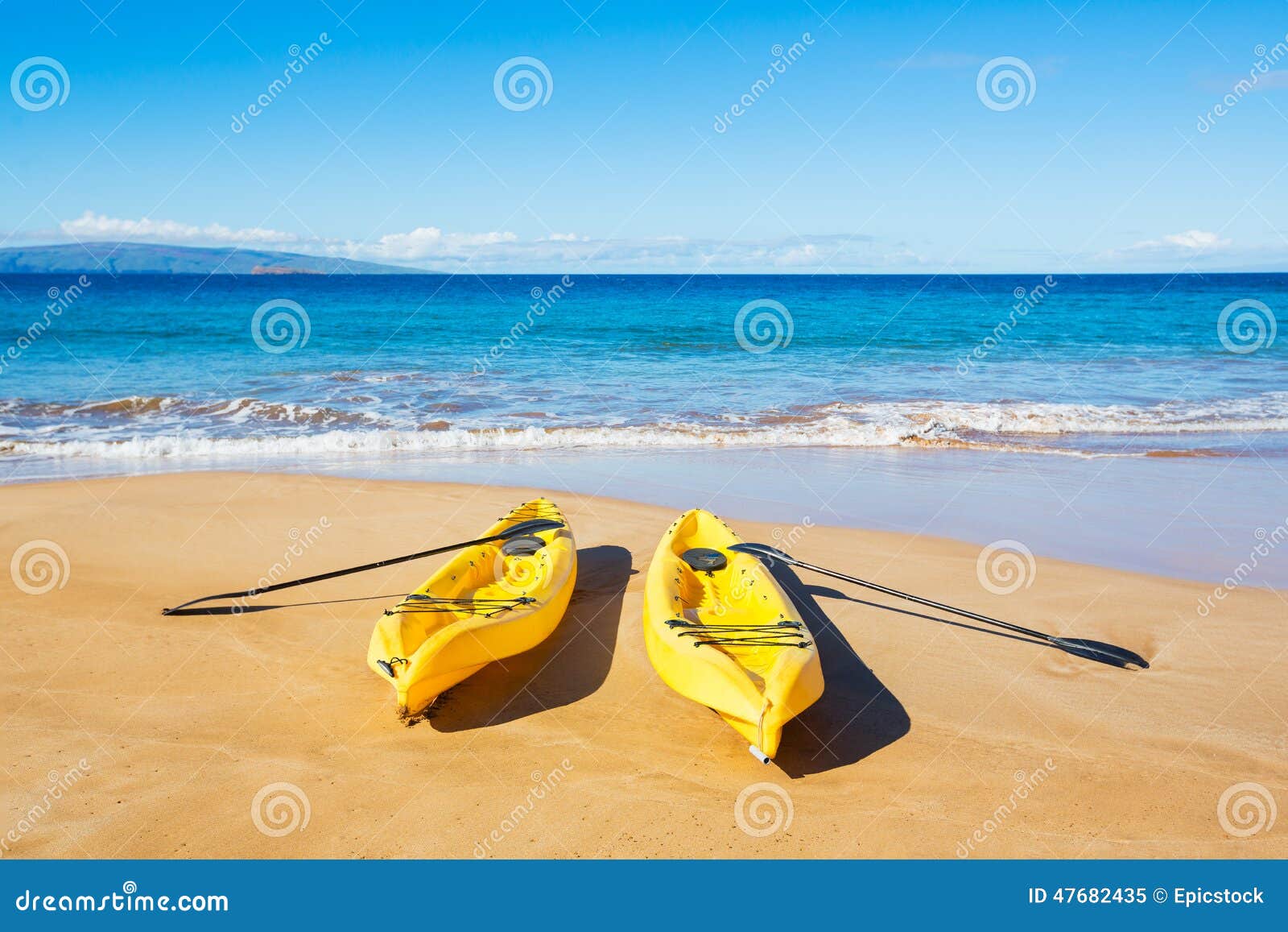 Ocean Kayaks on Sunny Beach Stock Image - Image of boat, healthy: 47682435