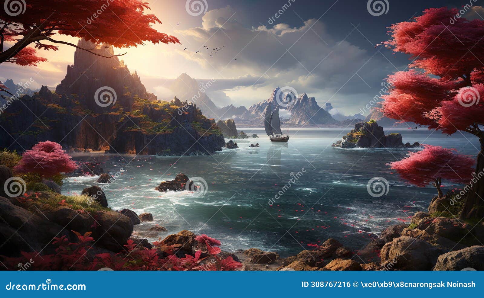 Ocean Kingdom, Mystical,magical Beautiful, Generative AI Stock ...