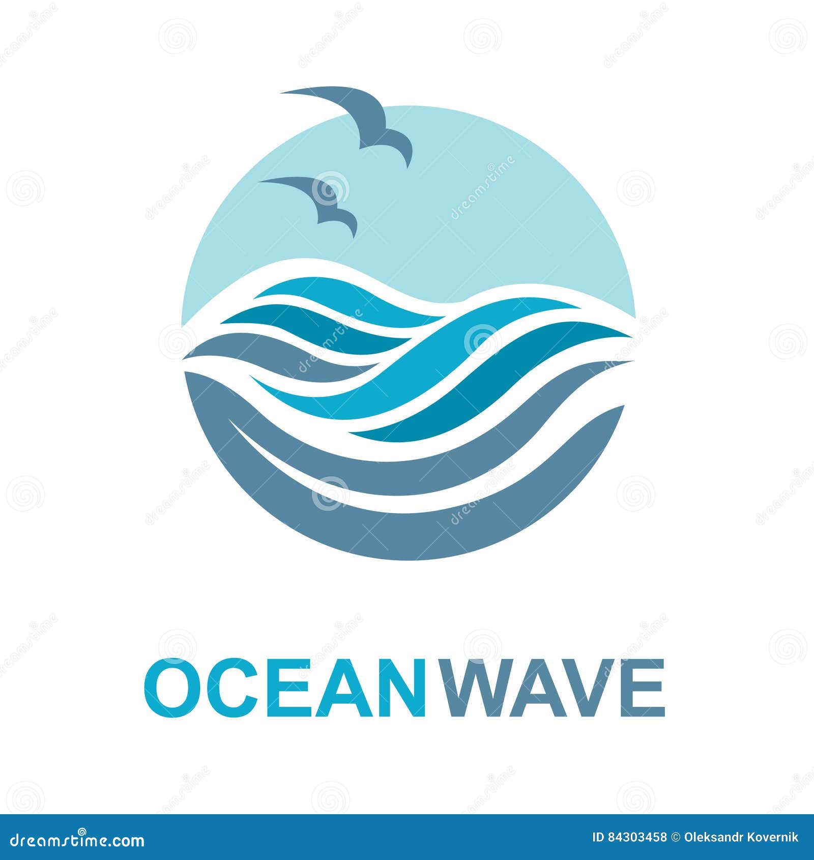 Ocean logo design stock vector. Illustration of liquid - 84303458