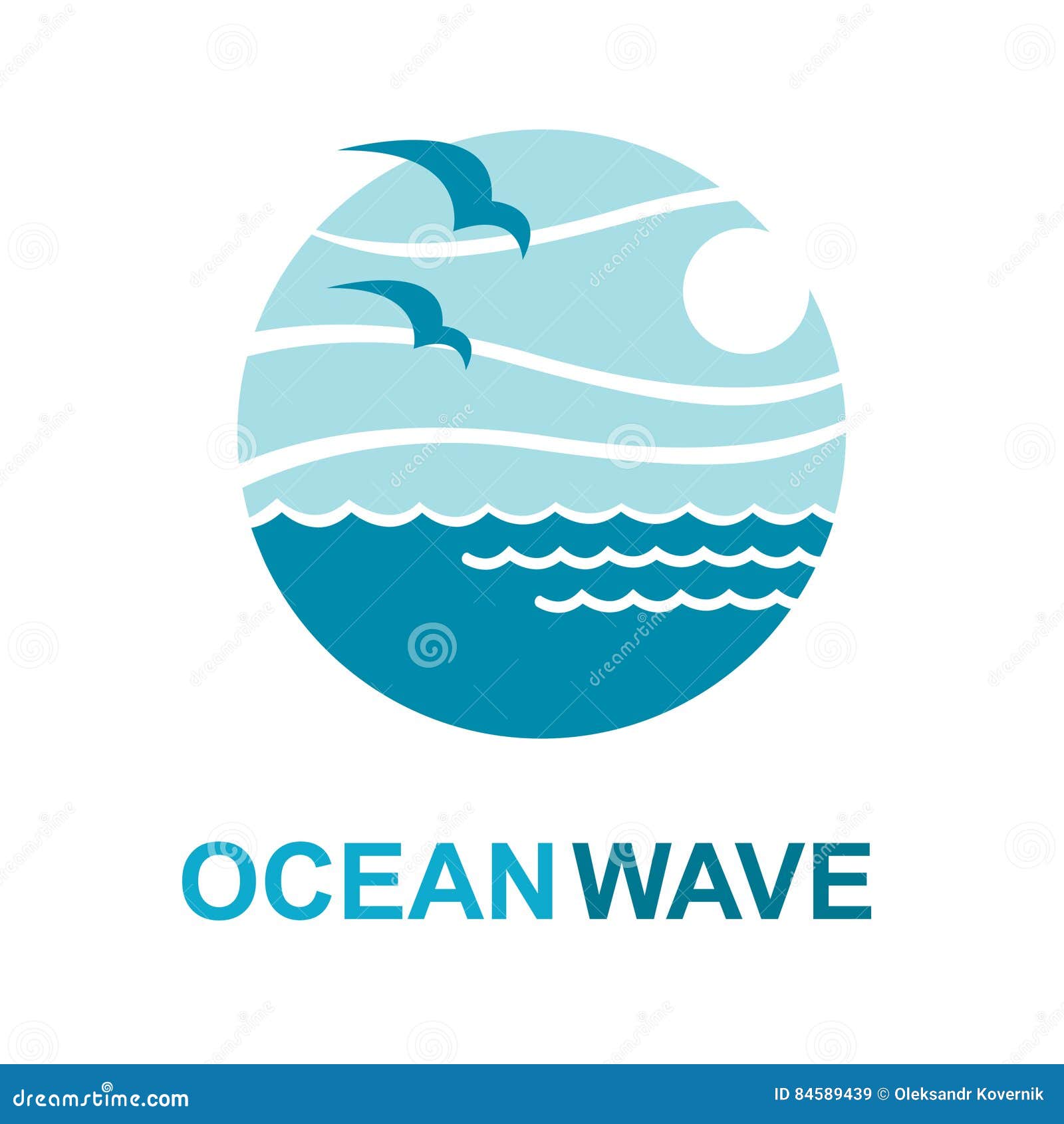 Ocean logo design stock vector. Illustration of environment - 84589439