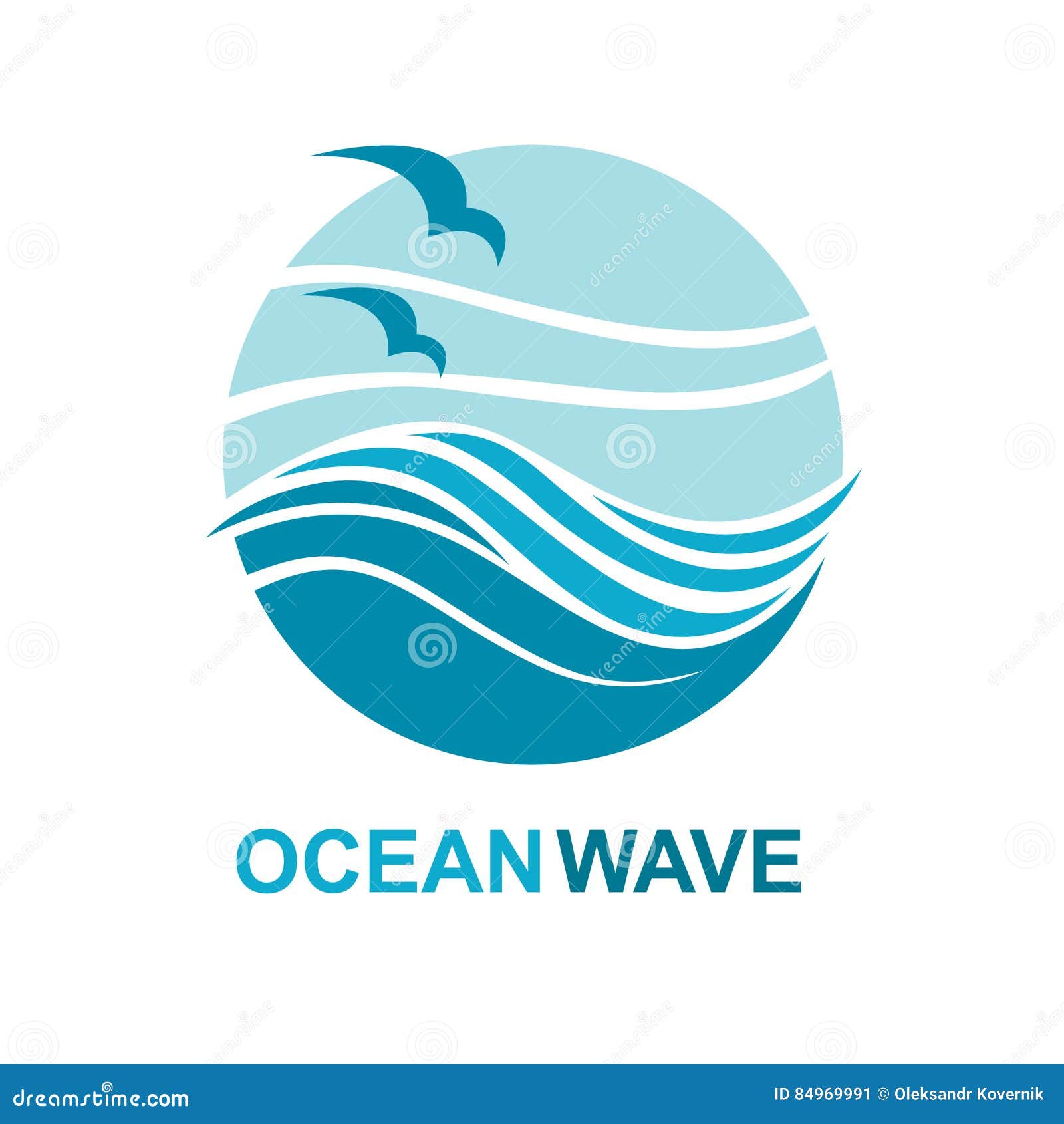 Ocean logo design stock vector. Illustration of emblem - 84969991