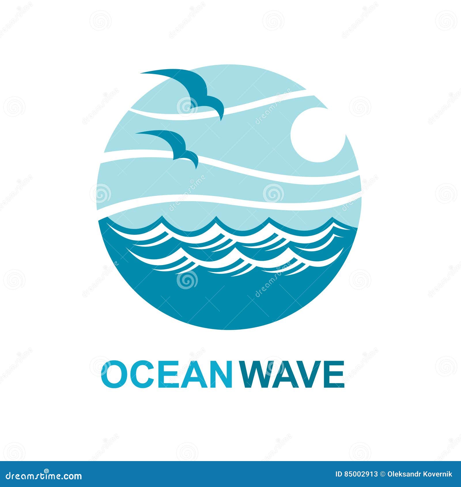 Ocean logo design stock vector. Illustration of environment - 85002913