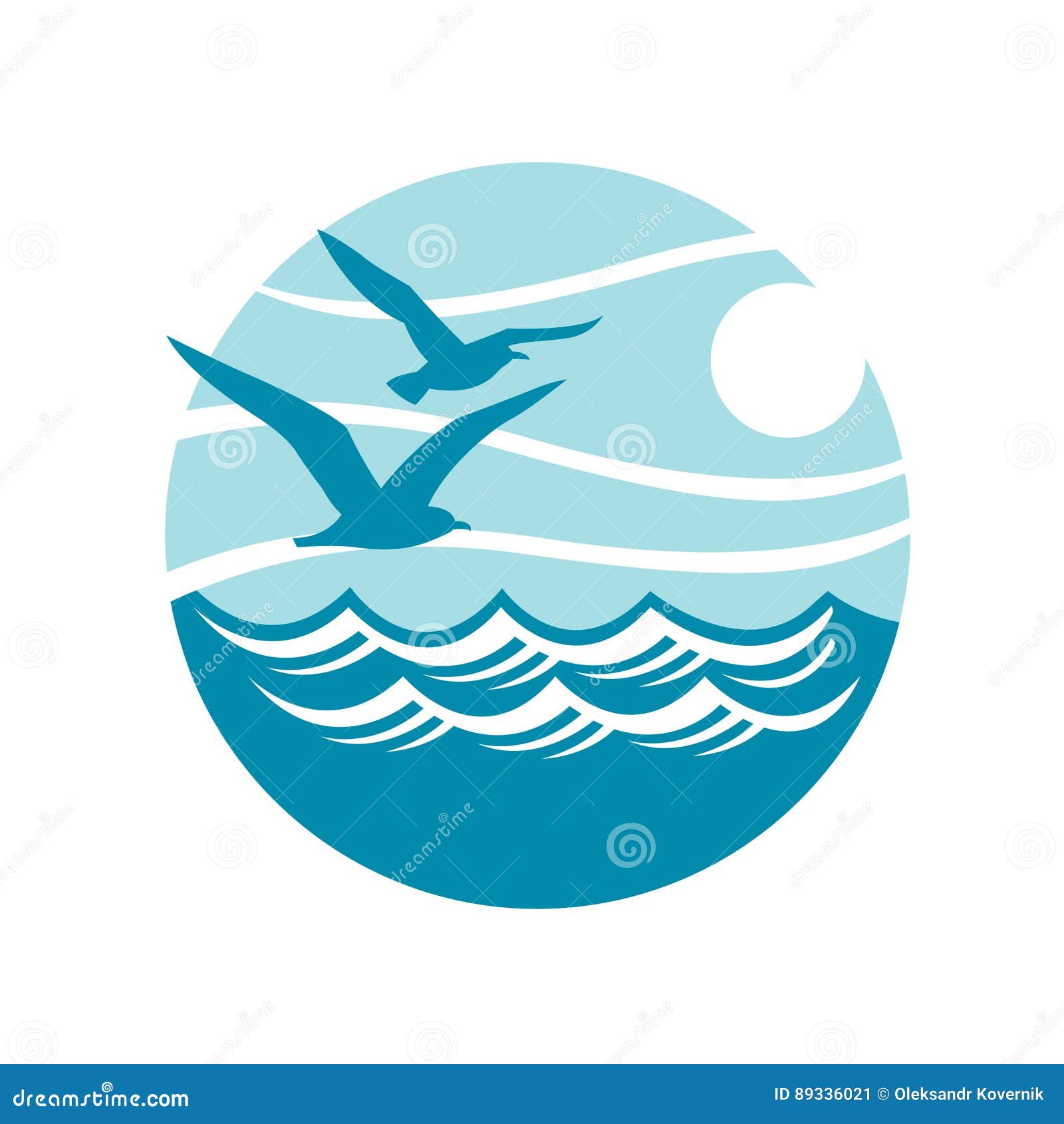 Ocean logo design stock vector. Illustration of river - 89336021