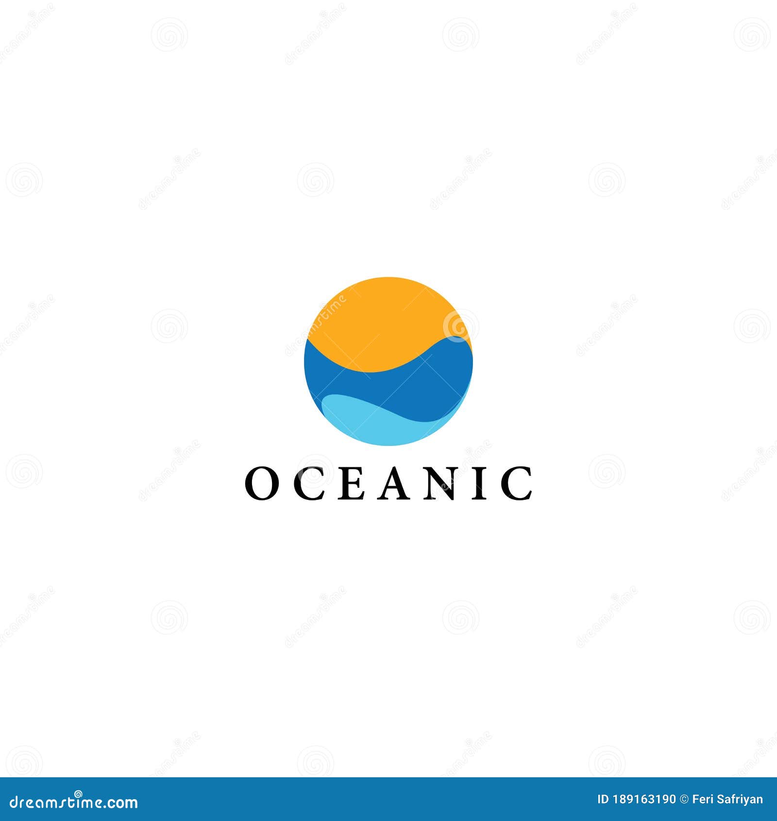 Ocean logo vector stock vector. Illustration of splash - 189163190