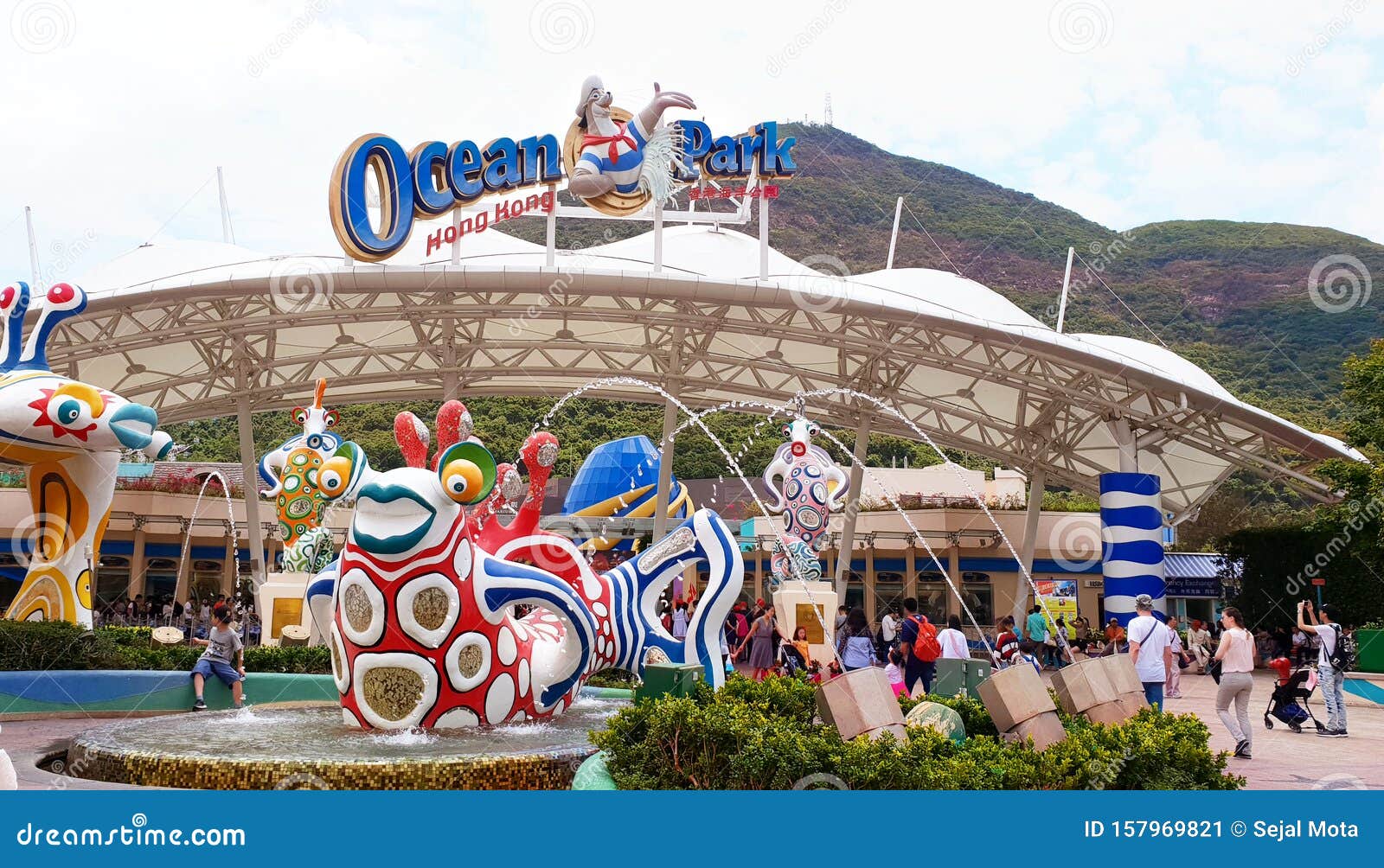 Ocean Park Theme Park, Hong Kong, Asia. April 2018 Editorial Photo ... Ocean Park Theme Park, Hong Kong, Asia. April 2018 Editorial Photo ...