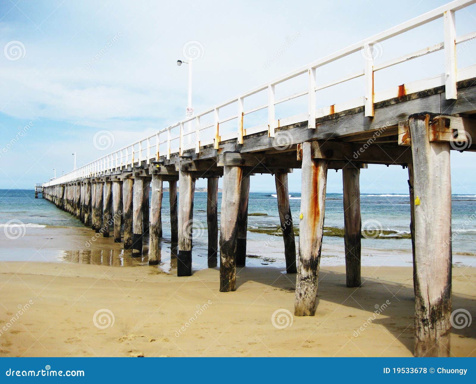 Ocean pier stock photo. Image of park, beach, meditate - 19533678