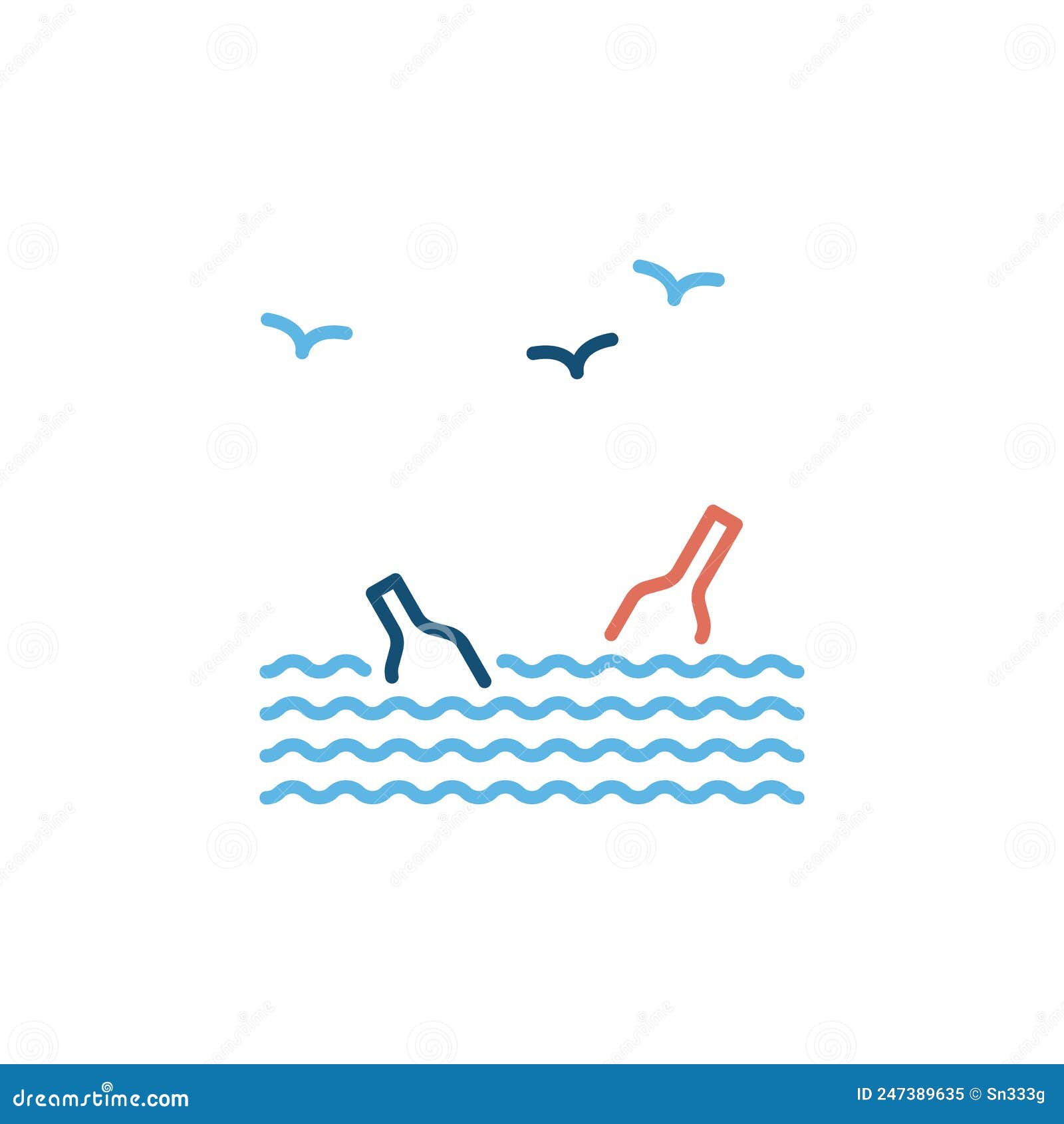 Ocean Plastic Pollution Vector Concept Modern Icon Stock Vector ...
