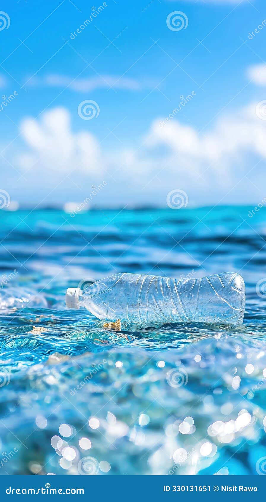 Ocean Plastic Waste Accumulating, Pollution, Marine Environment Stock ...