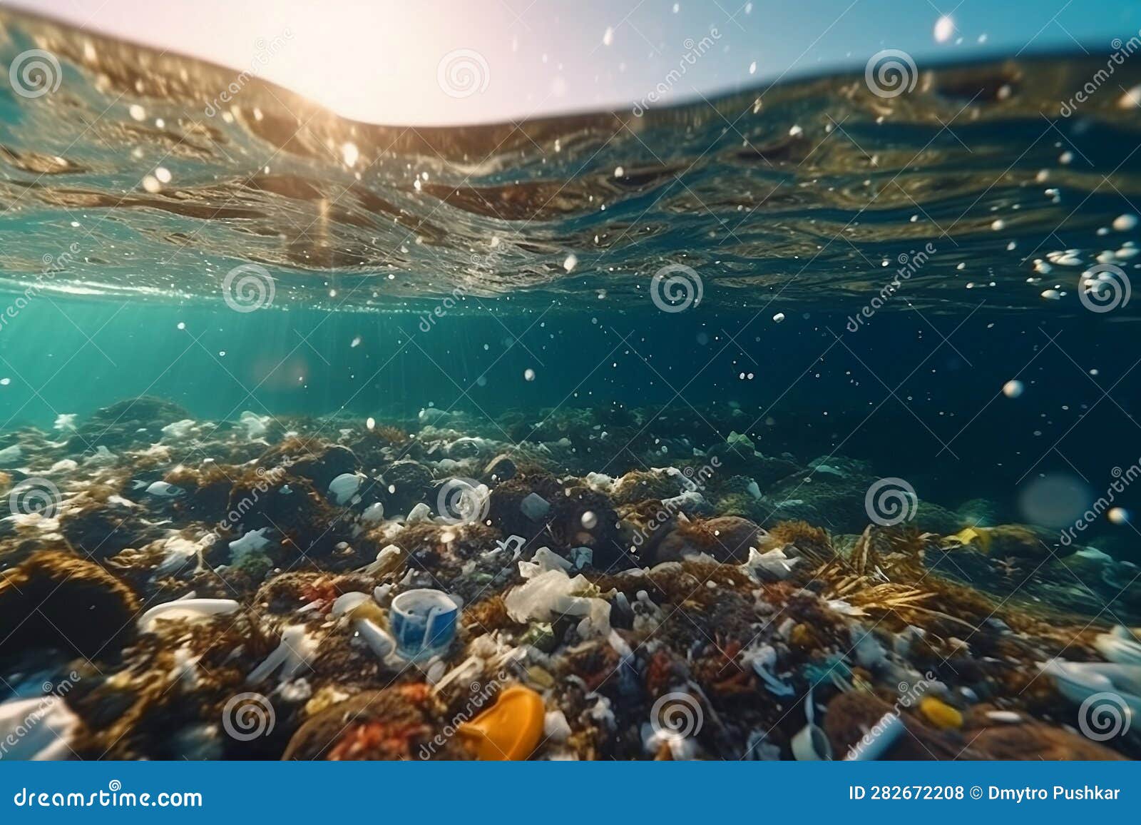Ocean Pollution with Garbage, Environmental, Ecological Disaster ...