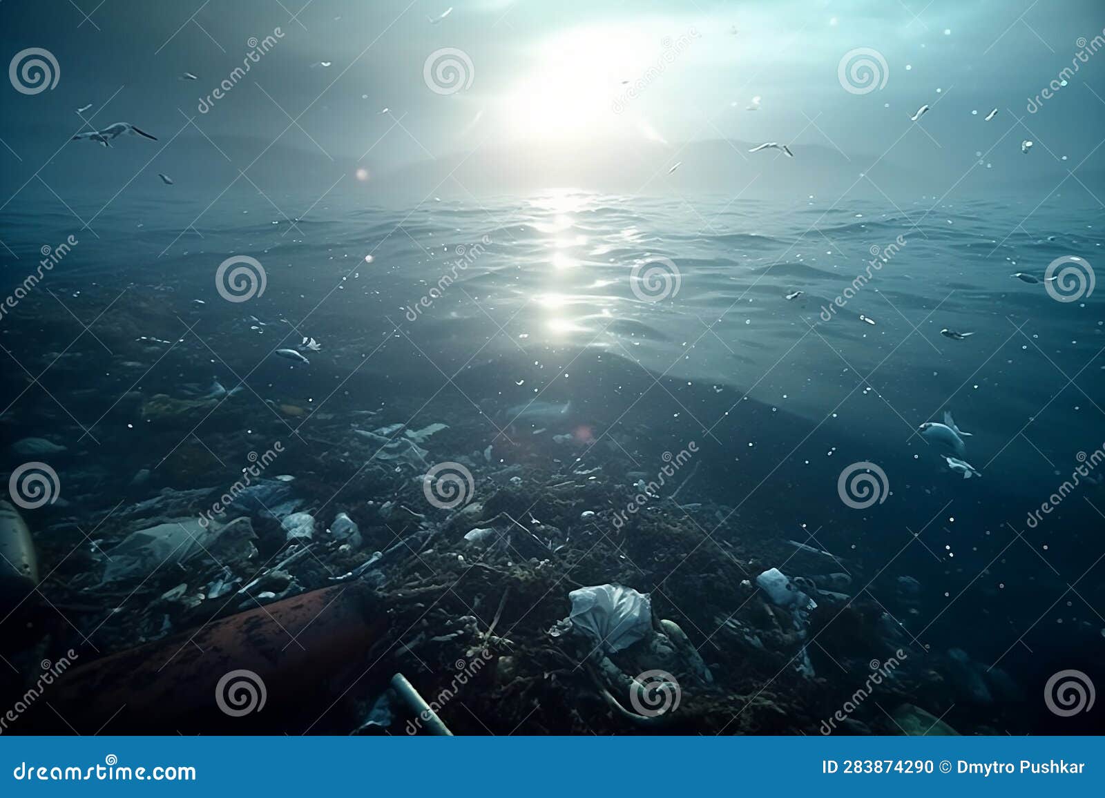 Ocean Pollution with Garbage, Environmental, Ecological Disaster ...