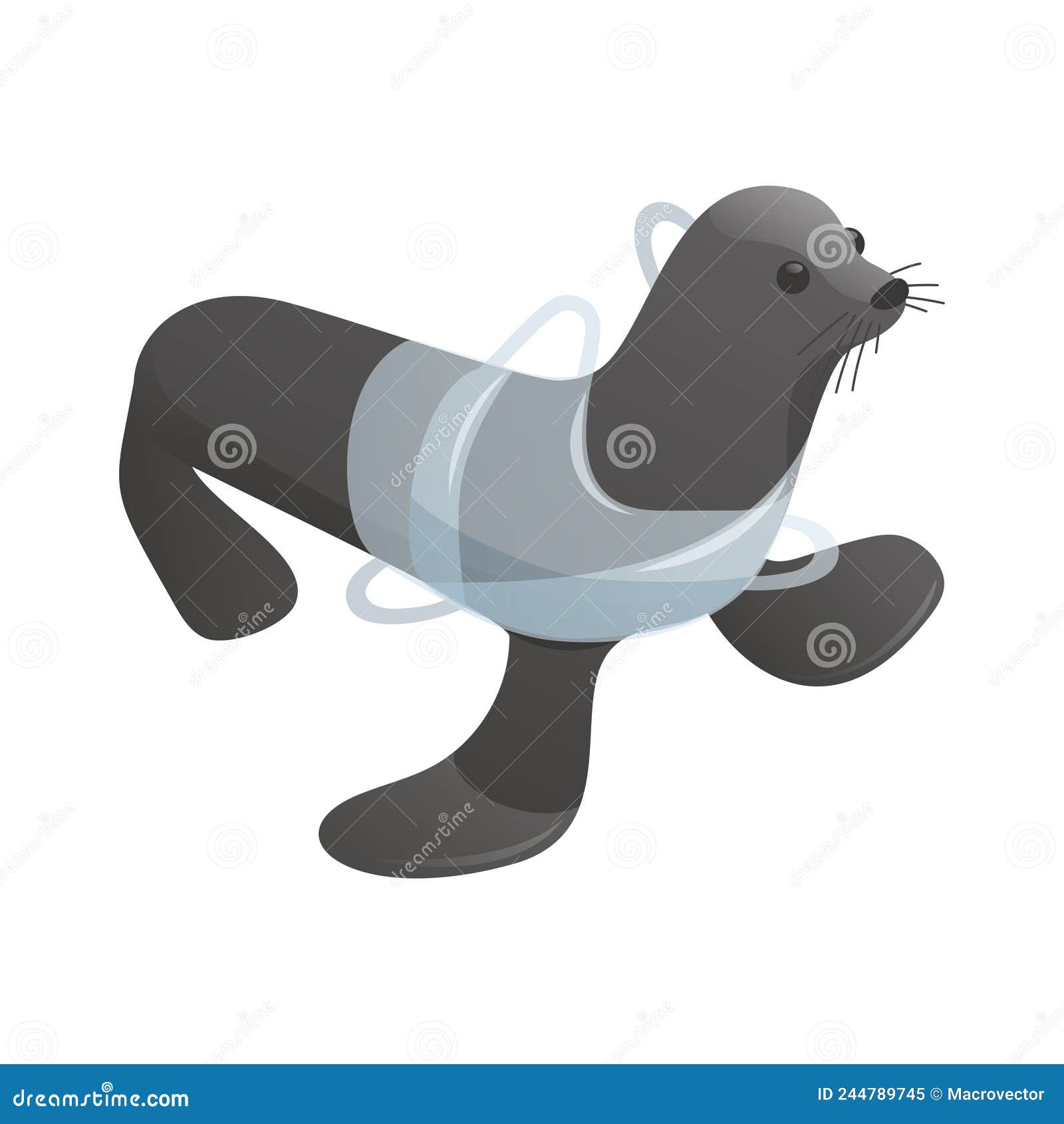Ocean Pollution Icon stock vector. Illustration of production - 244789745