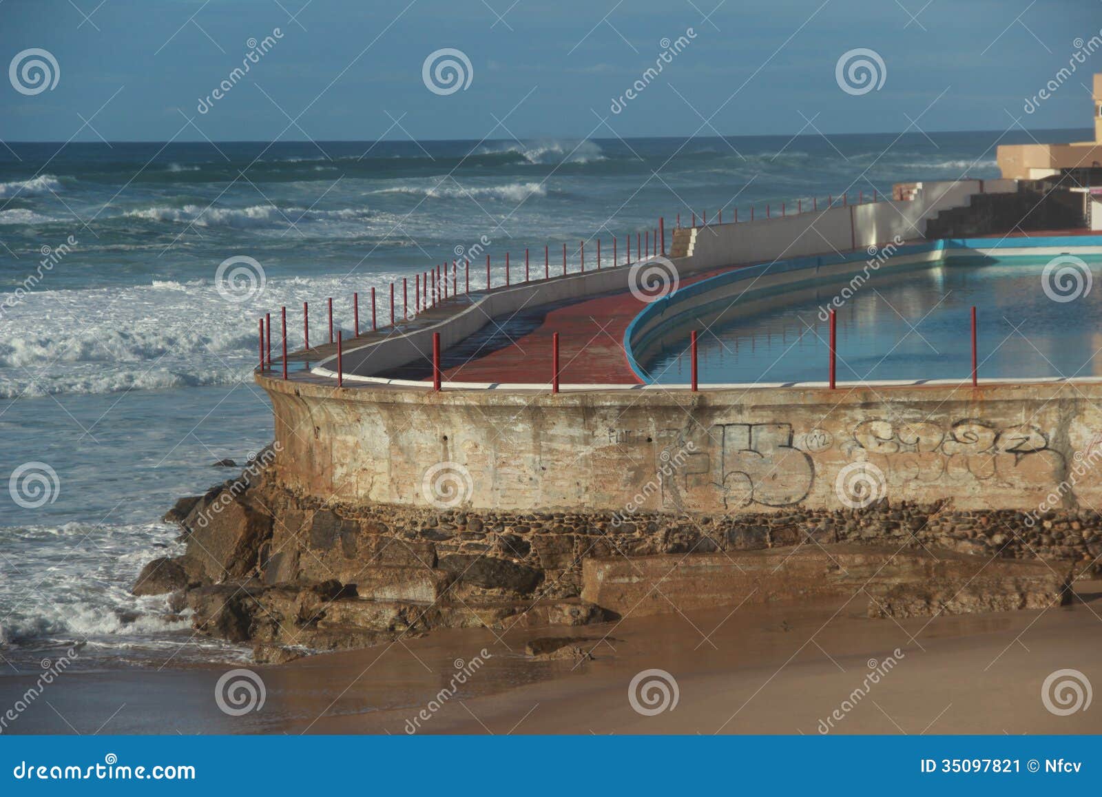 Ocean pool stock image. Image of wave, summer, beach - 35097821
