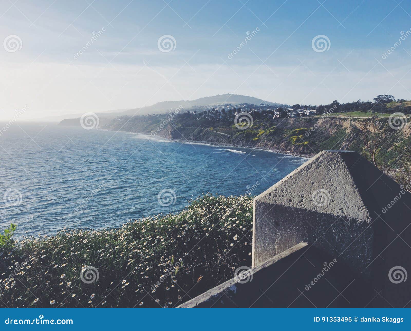 Ocean and post stock photo. Image of coast, grow, calm - 91353496