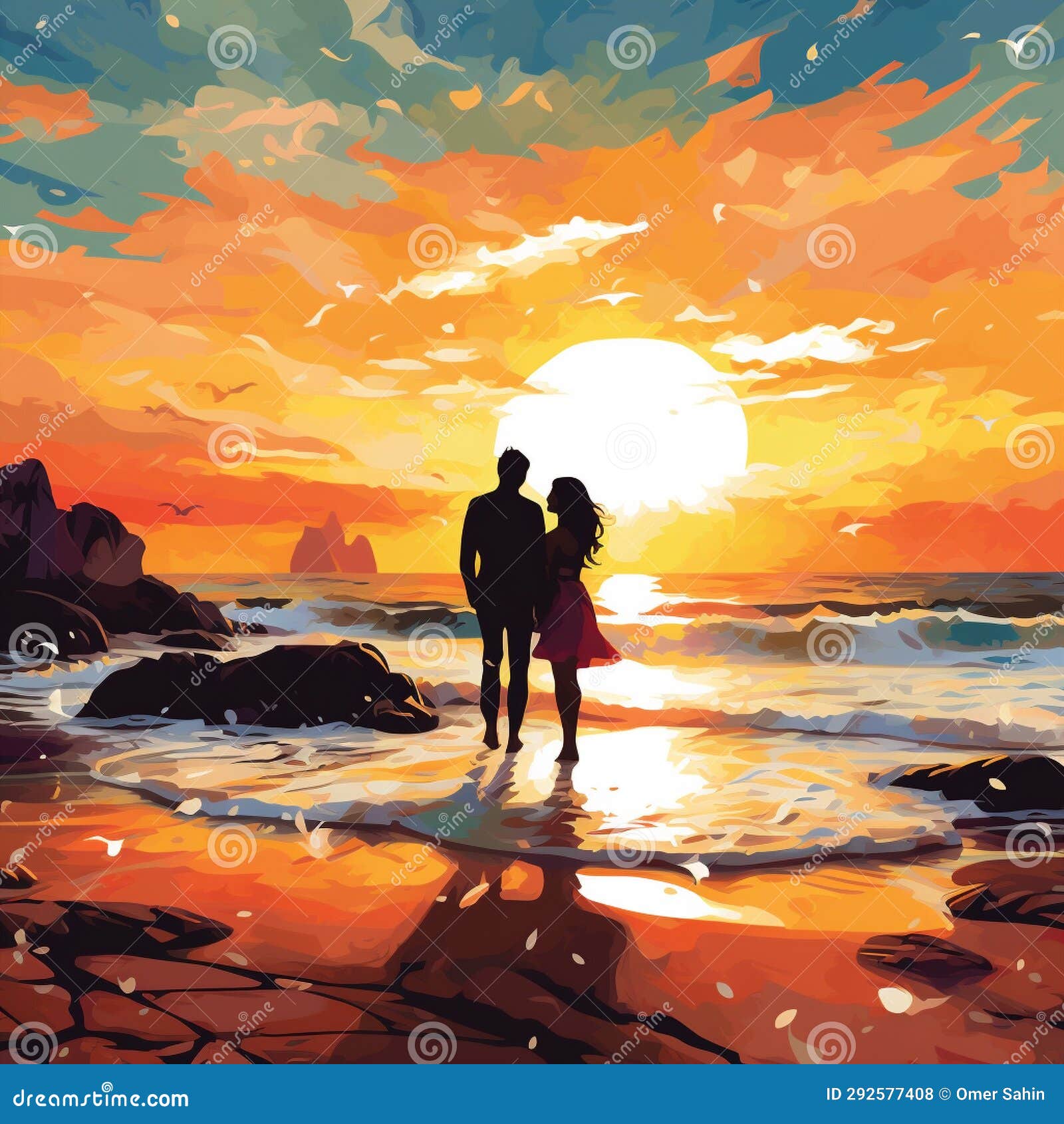 Ocean of Promises: an Everlasting Vow Exchange Stock Illustration ... Ocean of Promises: an Everlasting Vow Exchange Stock Illustration ...