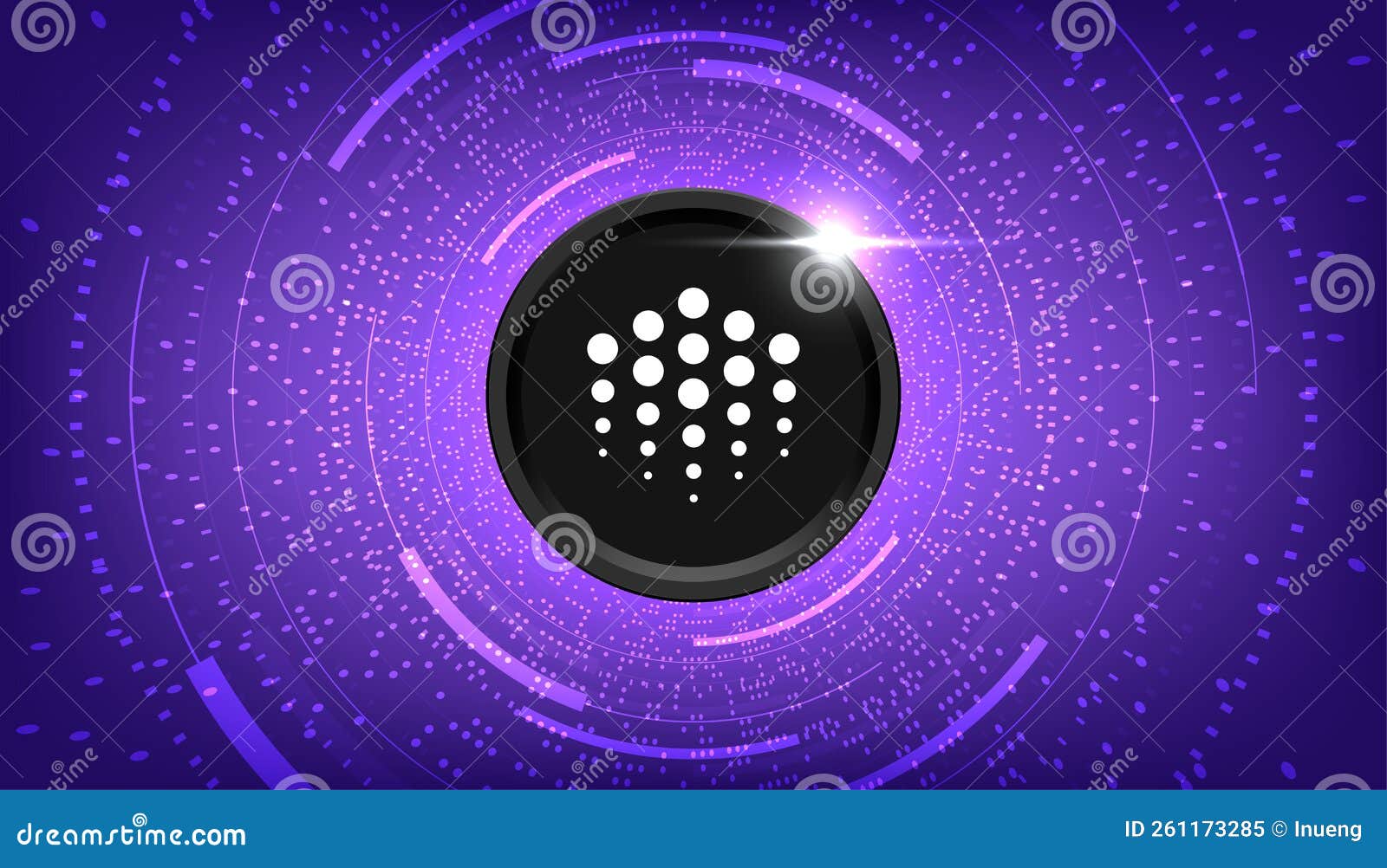 Ocean Protocol OCEAN Coin Cryptocurrency Concept Banner Background ...