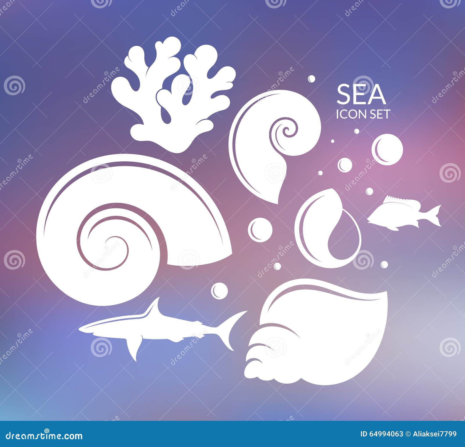 Ocean. Reef stock vector. Illustration of vector, blue - 64994063