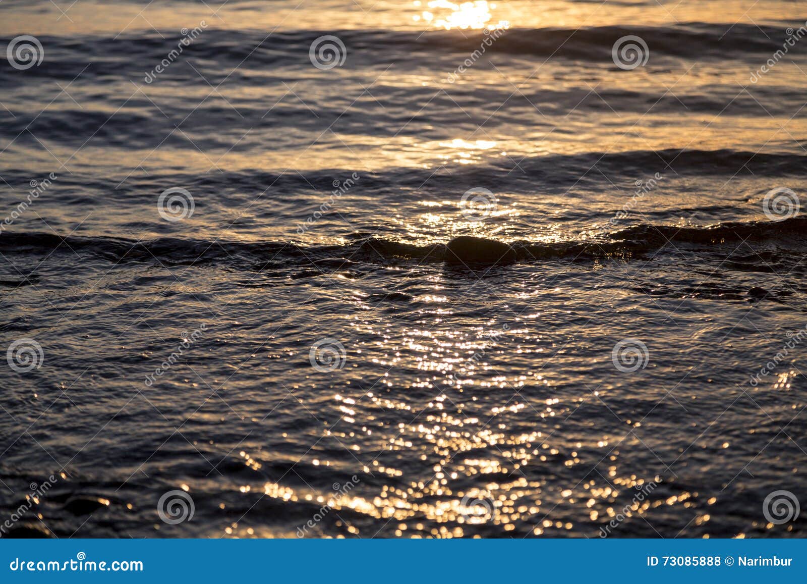 Ocean Ripples at the Sunset Stock Photo - Image of design, background ...