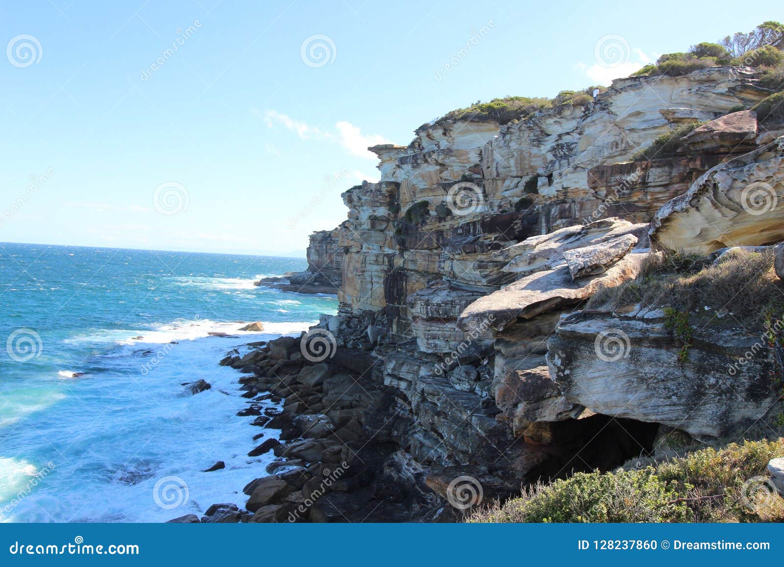 Ocean & Rocks stock photo. Image of western, ocean - 128237860
