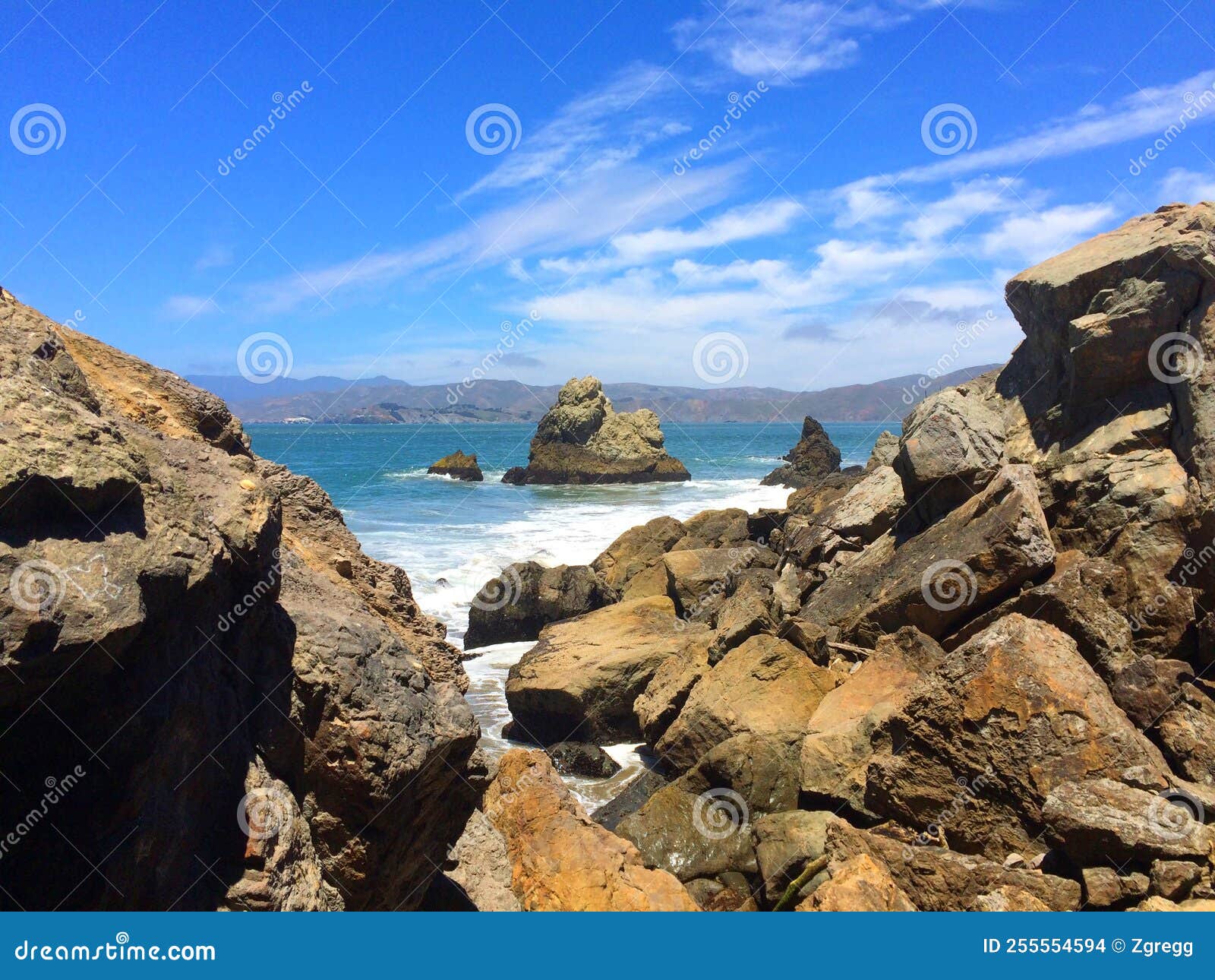 Ocean and Rocks at Seal Rock Stock Photo - Image of seal, clouds: 255554594