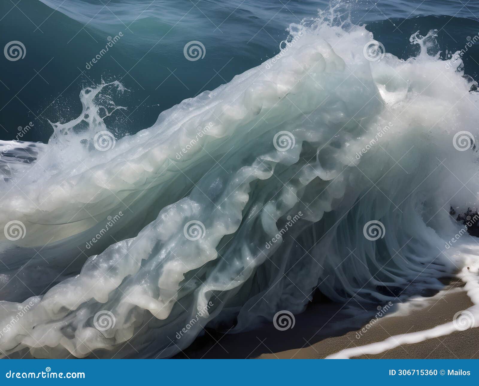 Ocean S Cry. Plastic Waves Unveiling the Urgency of Pollution Stock ...