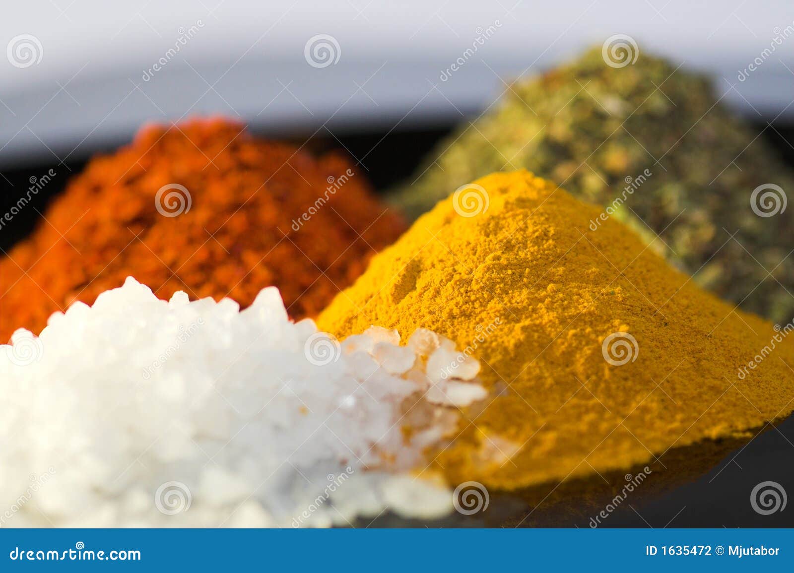 Ocean salt and spices stock photo. Image of spicy, yummy - 1635472
