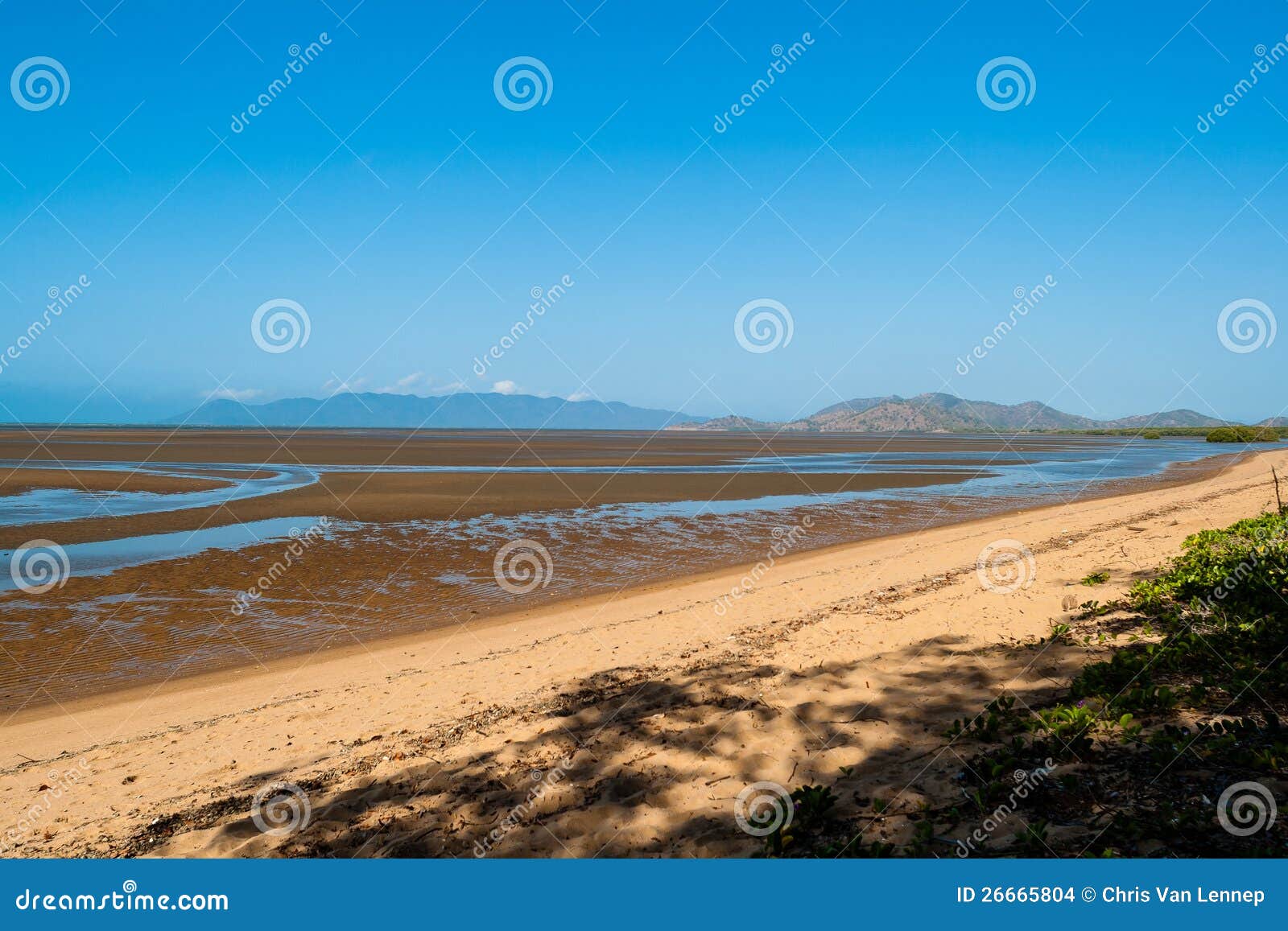 Ocean Sea Tidal Sand Banks Beach Stock Photo - Image of danger ...