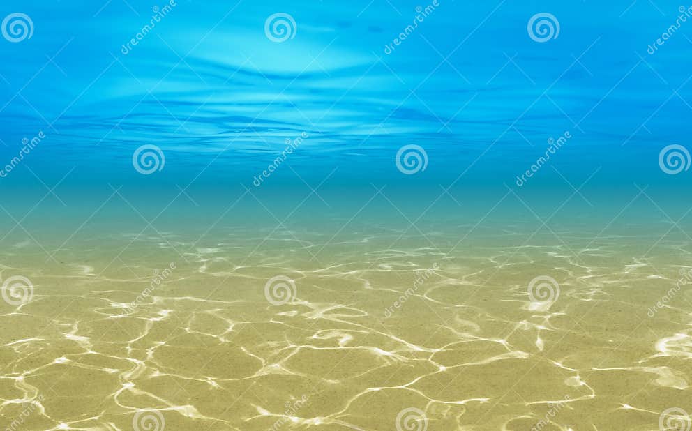 Ocean Shallow Underwater Background Stock Photo - Image of sand ...