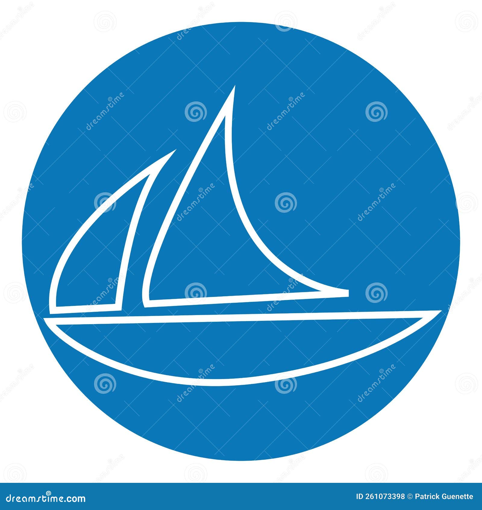 Ocean ship, icon stock vector. Illustration of ship - 261073398