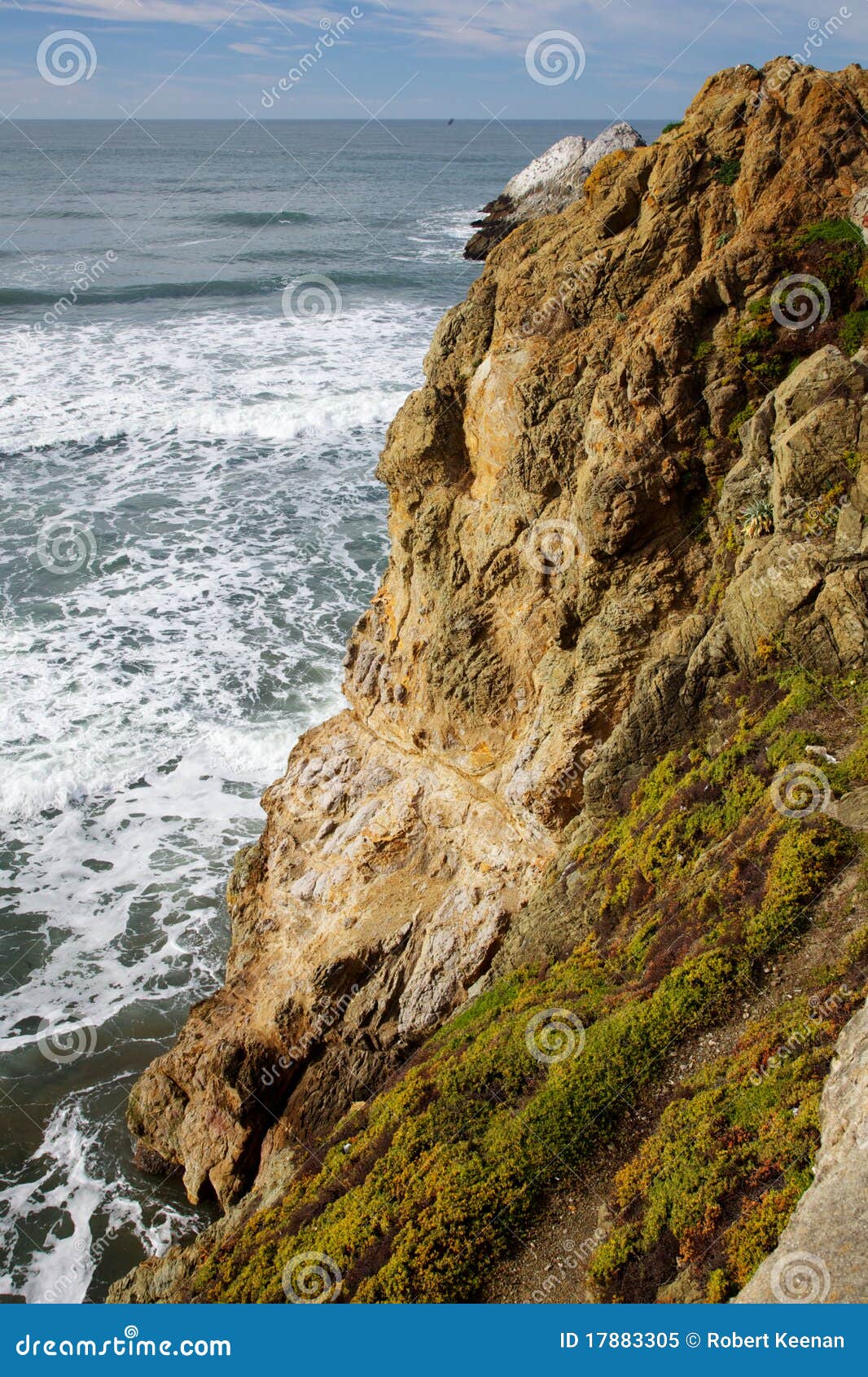 Ocean Shore Cliff stock image. Image of scene, outside - 17883305