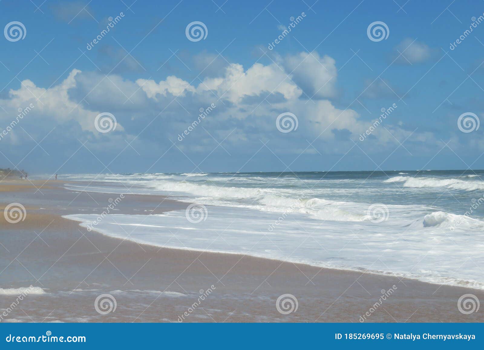 Ocean Shore on Florida Beach Stock Image - Image of coast, tropical ...