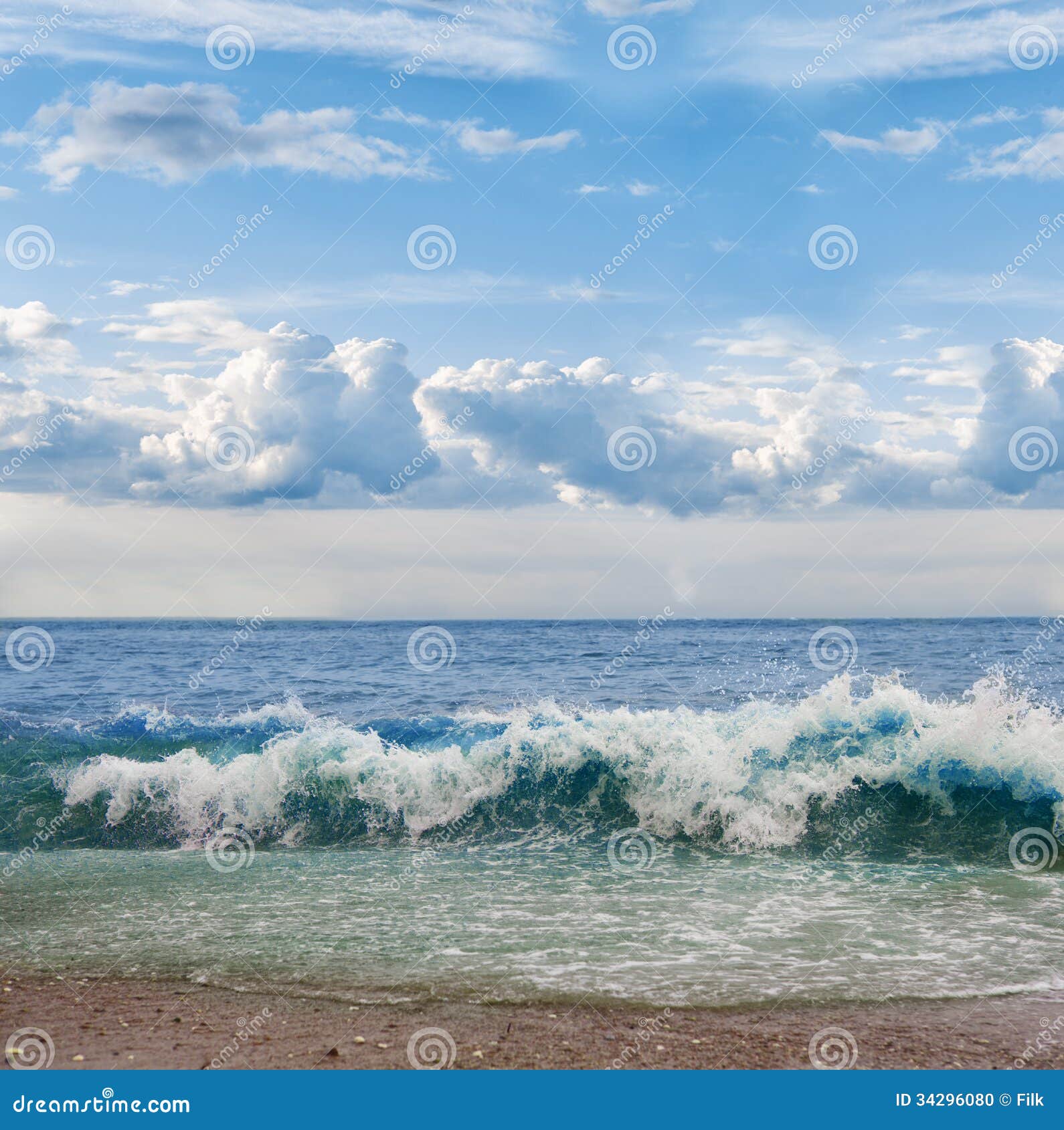 Ocean shore stock photo. Image of blue, beauty, beach - 34296080