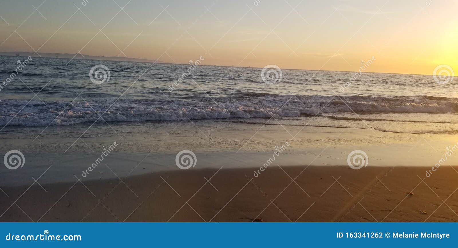 Ocean short waves stock photo. Image of evening, shore - 163341262