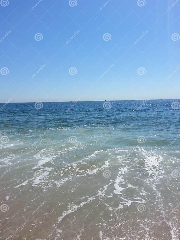 Ocean side view stock image. Image of summer, jersey - 48237317