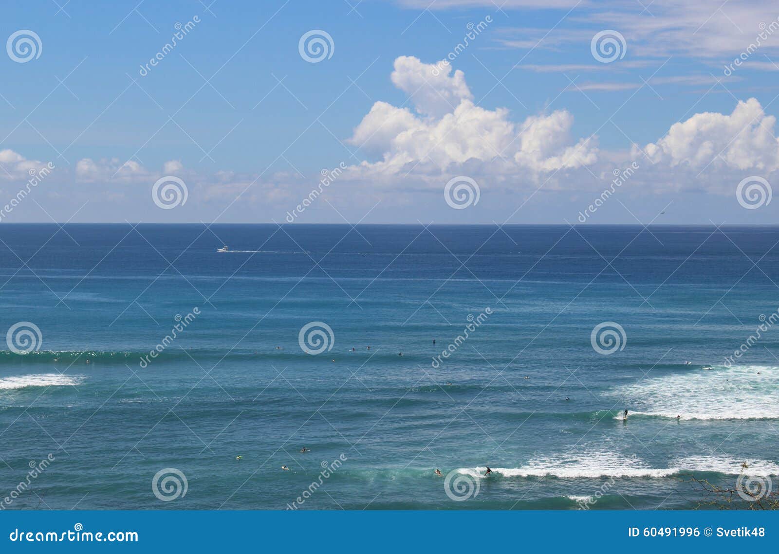 The ocean and a sky stock photo. Image of blue, calm - 60491996