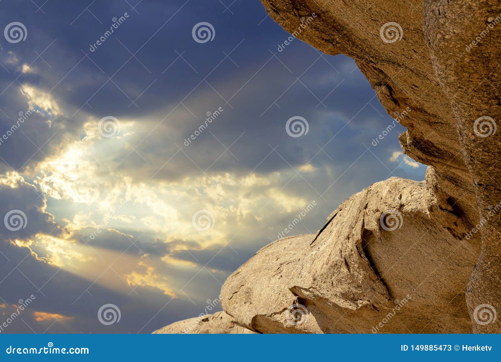 Ocean and Sky View Inside a Rock Cave in Namibia Stock Image - Image of ...