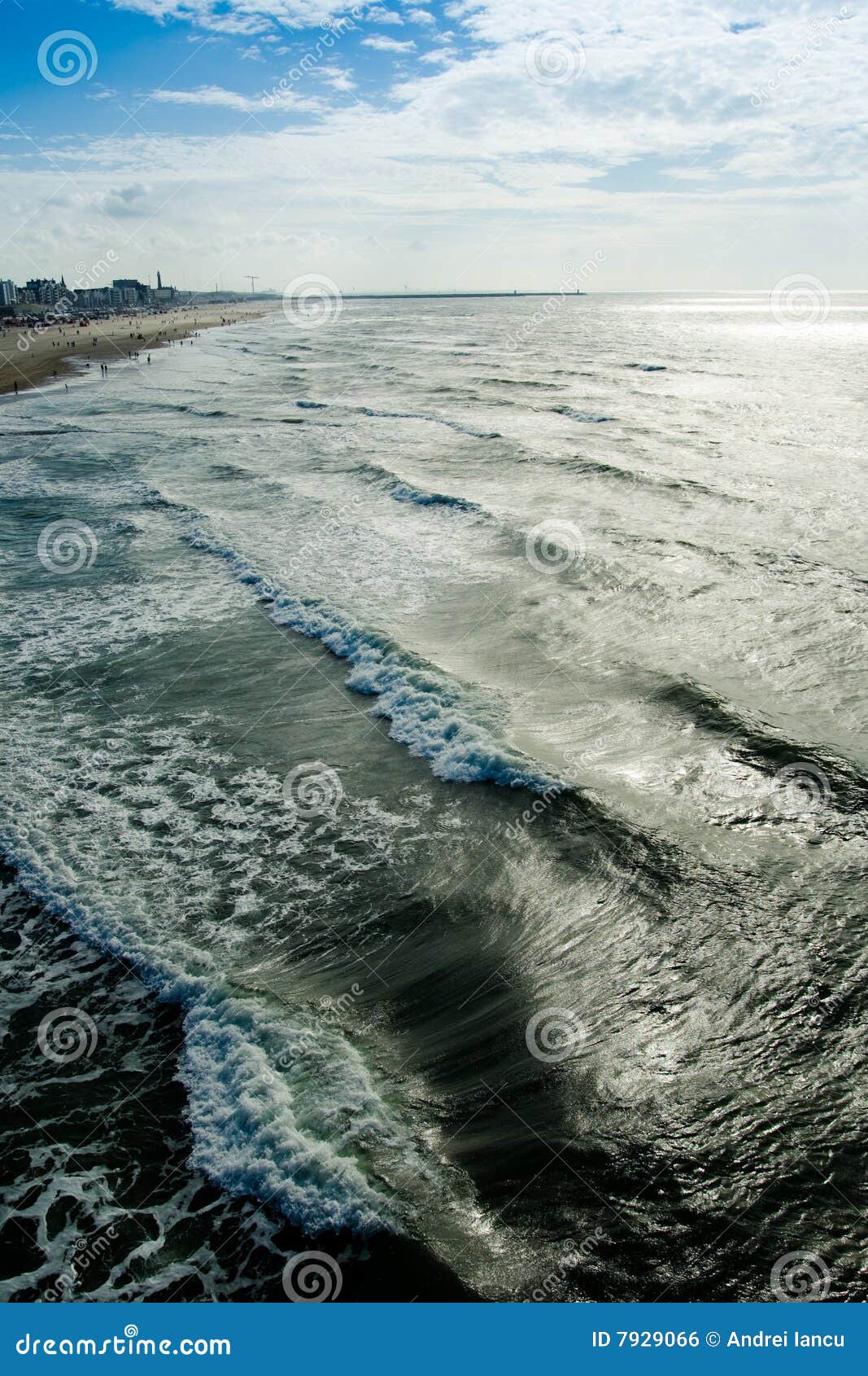Ocean skyline stock photo. Image of wave, foam, ocean - 7929066