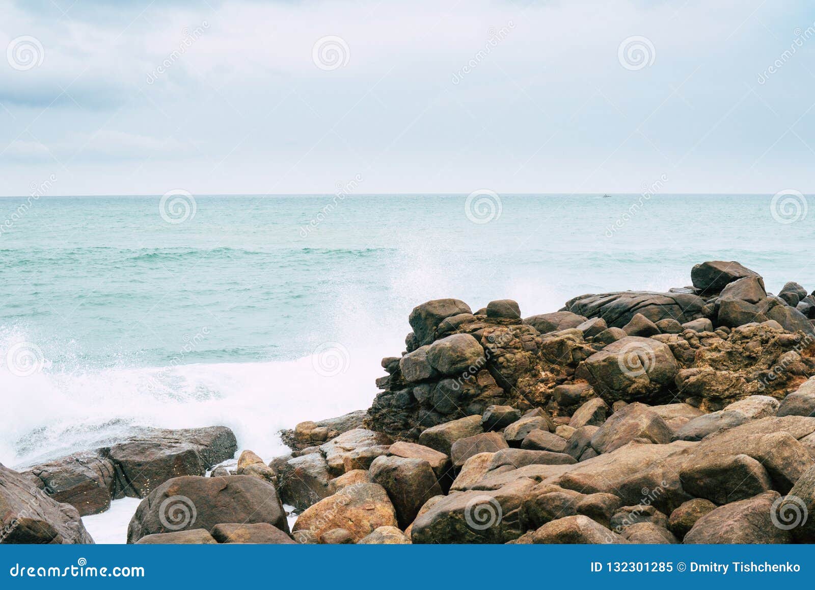 Ocean and Stone Texture Closeup Background Stock Image - Image of ...