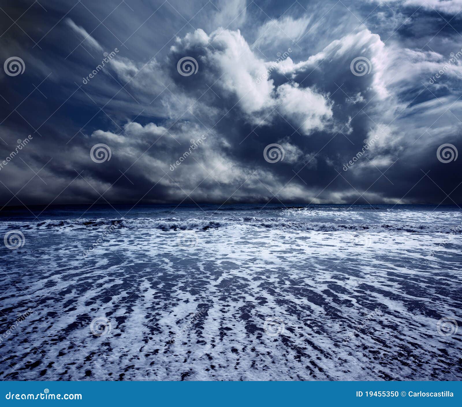 Ocean storm stock photo. Image of attack, atlantic, clouds - 19455350
