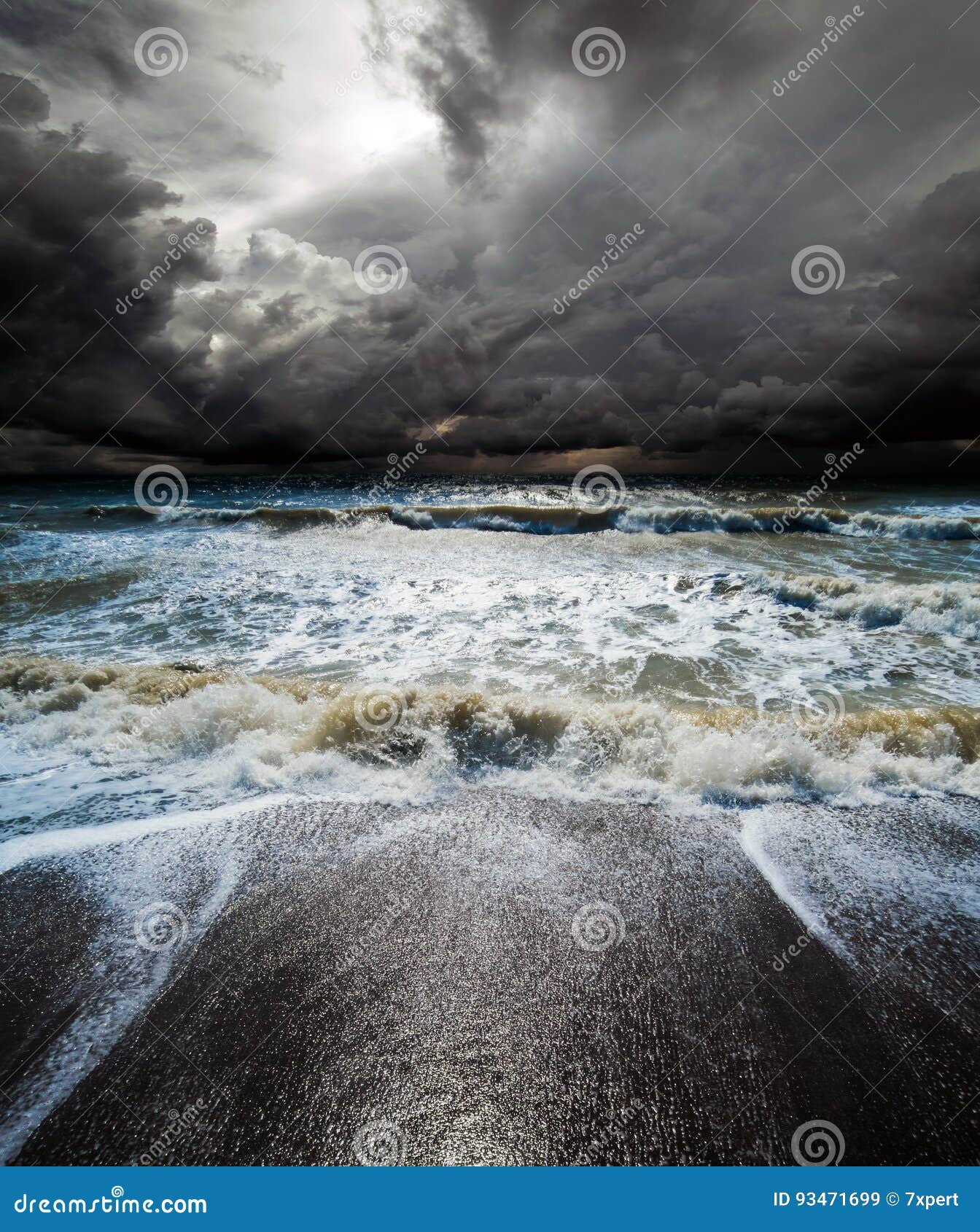 Ocean storm stock image. Image of outdoor, storm, nature - 93471699