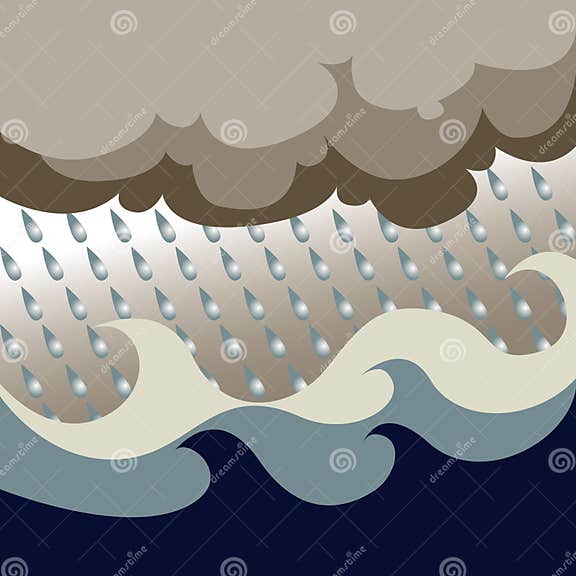 Ocean Storm Vector stock vector. Illustration of liquid - 5113869