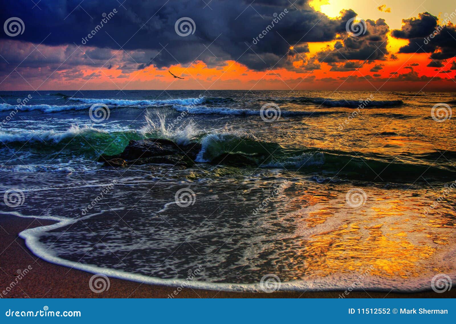 Ocean sunset stock photo. Image of colors, colours, coastal - 11512552