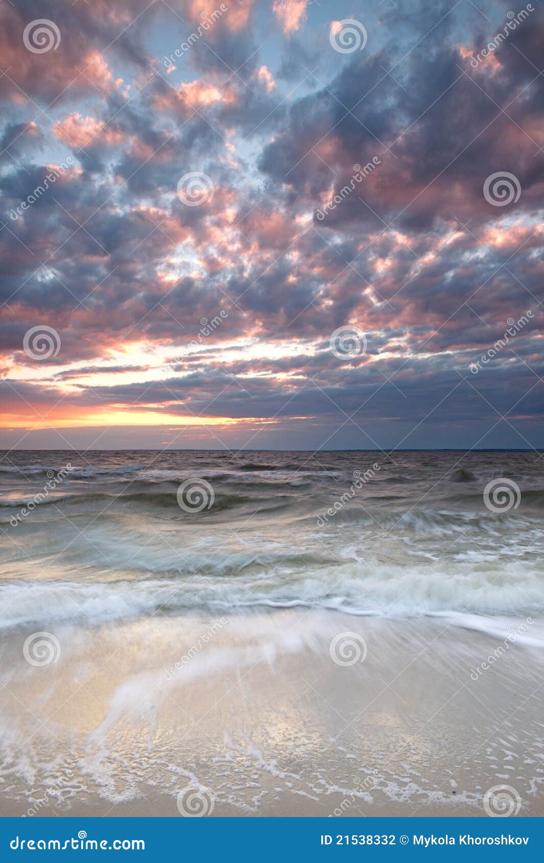 Ocean sunset stock photo. Image of coast, nature, wave - 21538332